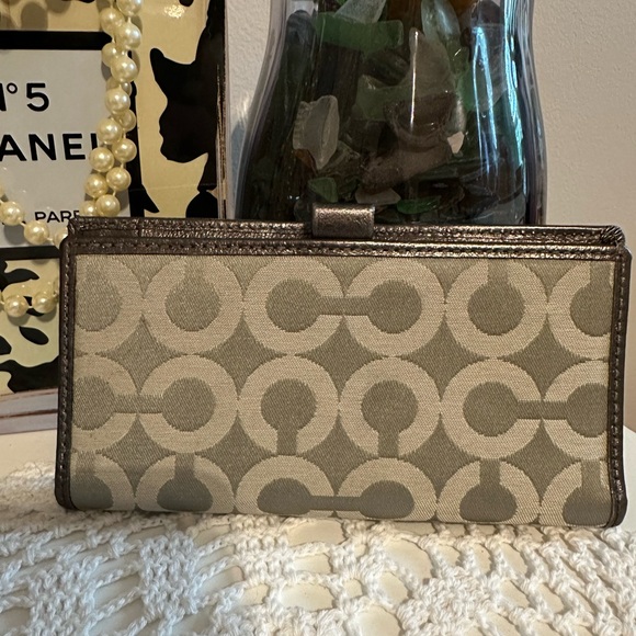 Coach | Accessories | Coach Silver Checkbook Holder | Poshmark
